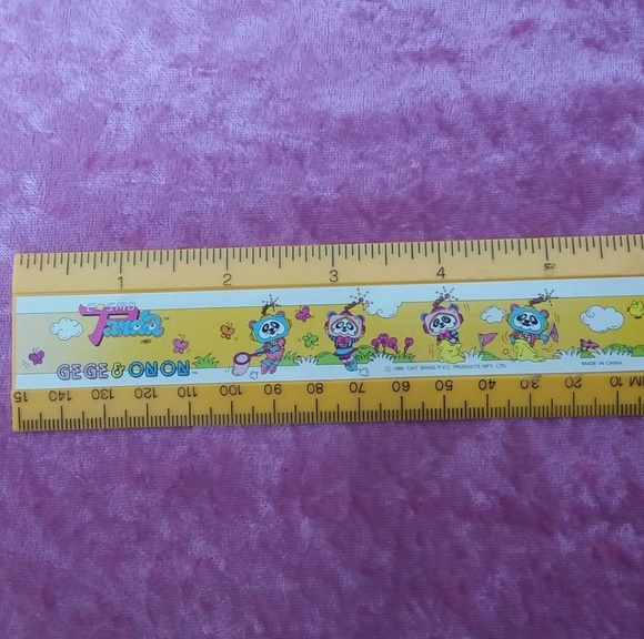 Vintage | Office | Vintage 8s Kawaii Cosmo Panda Ruler Gege Onon | Poshmark